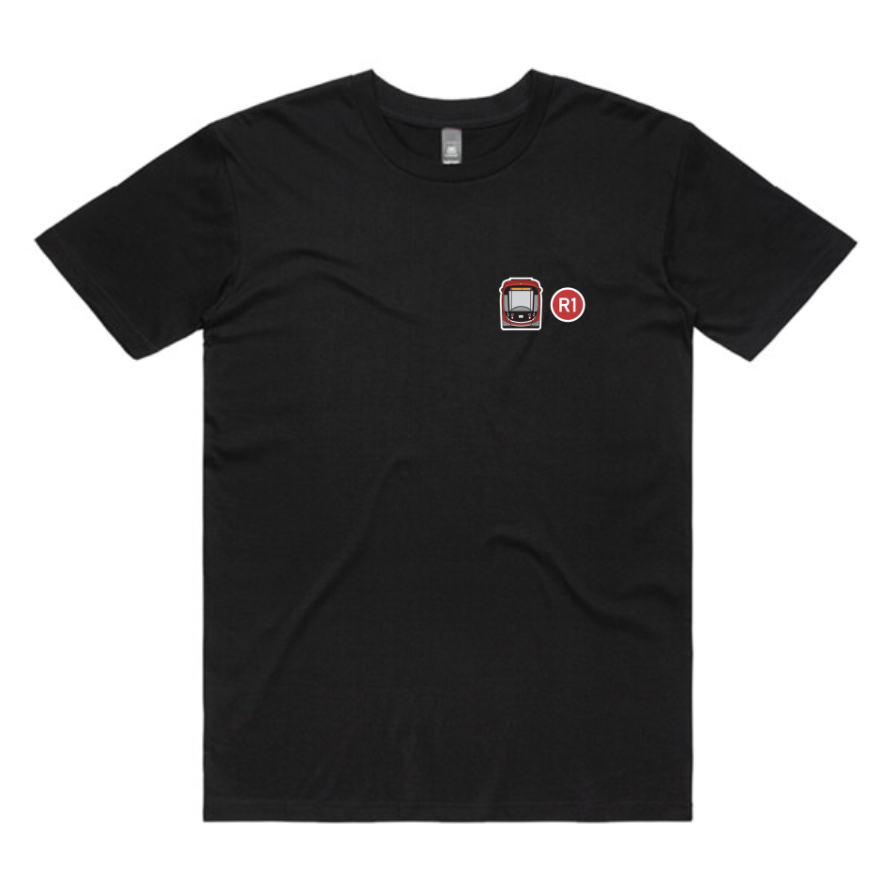 CBR Pocket Tee - R1 light rail (adult unisex) – Peak Transit