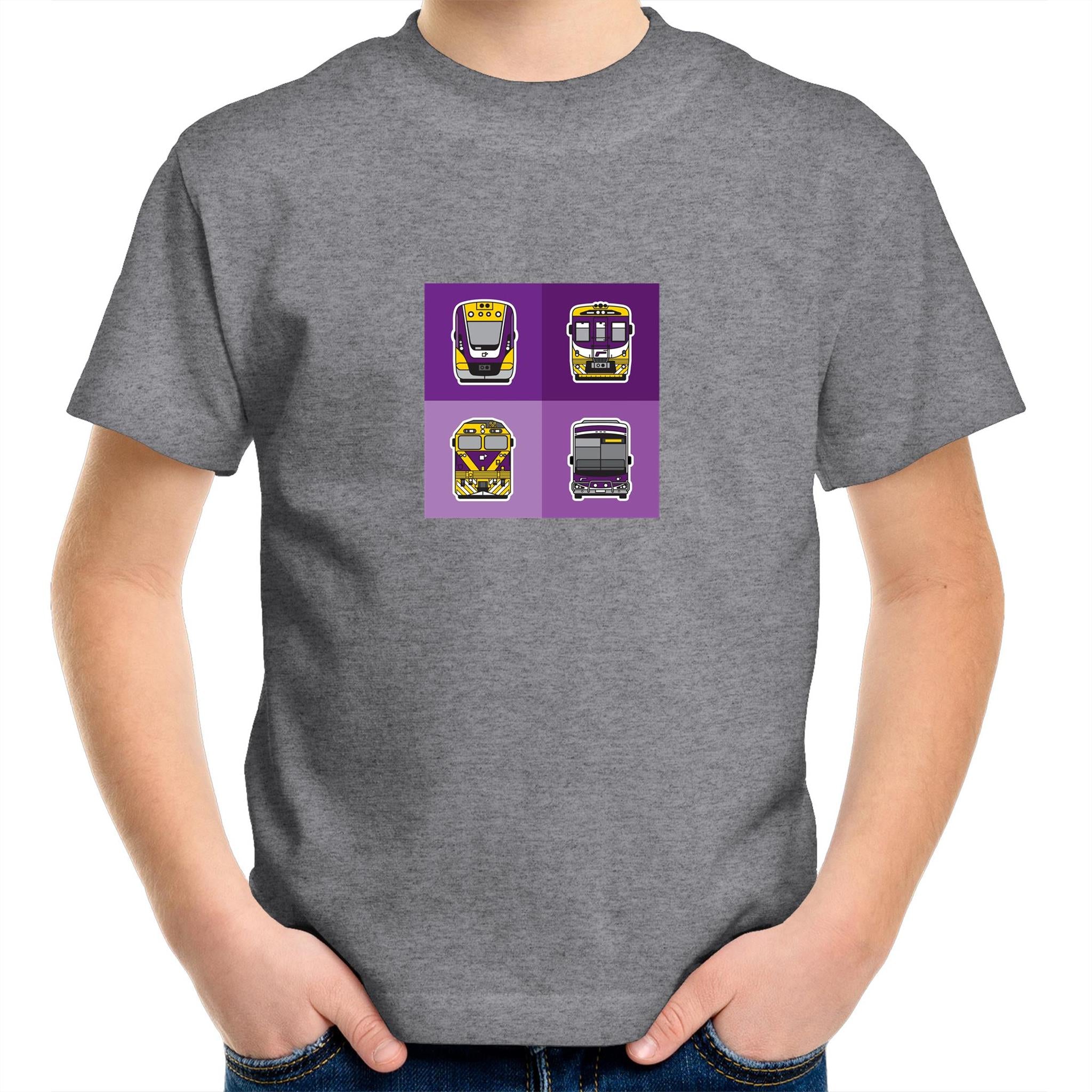 MEL Regional Train and Coach Tiles (kids and youth tee) – Peak Transit