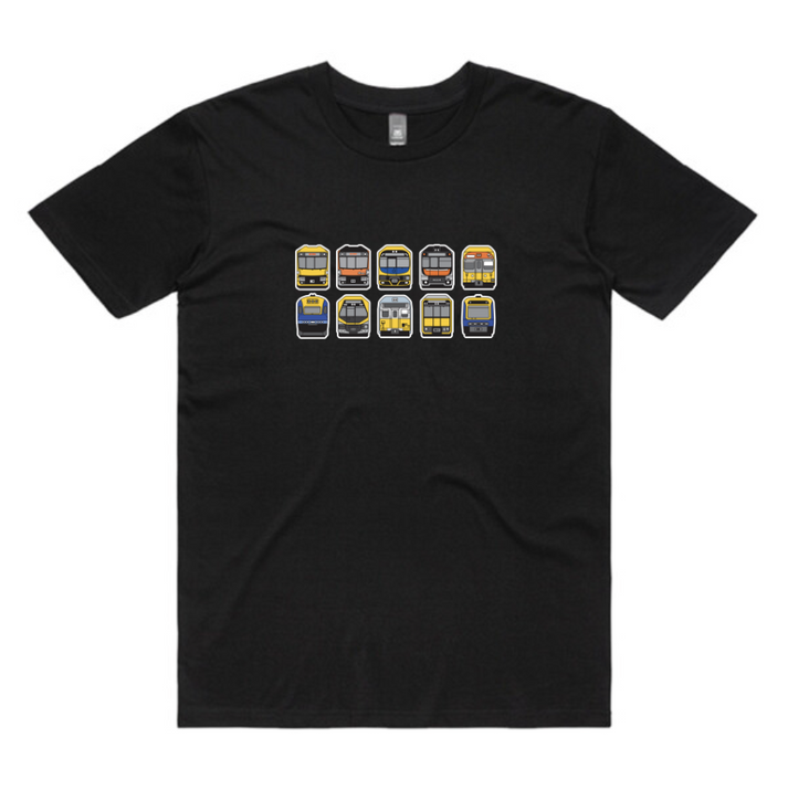 SYD NSW Trains Lineup Adult Unisex Tee – Peak Transit